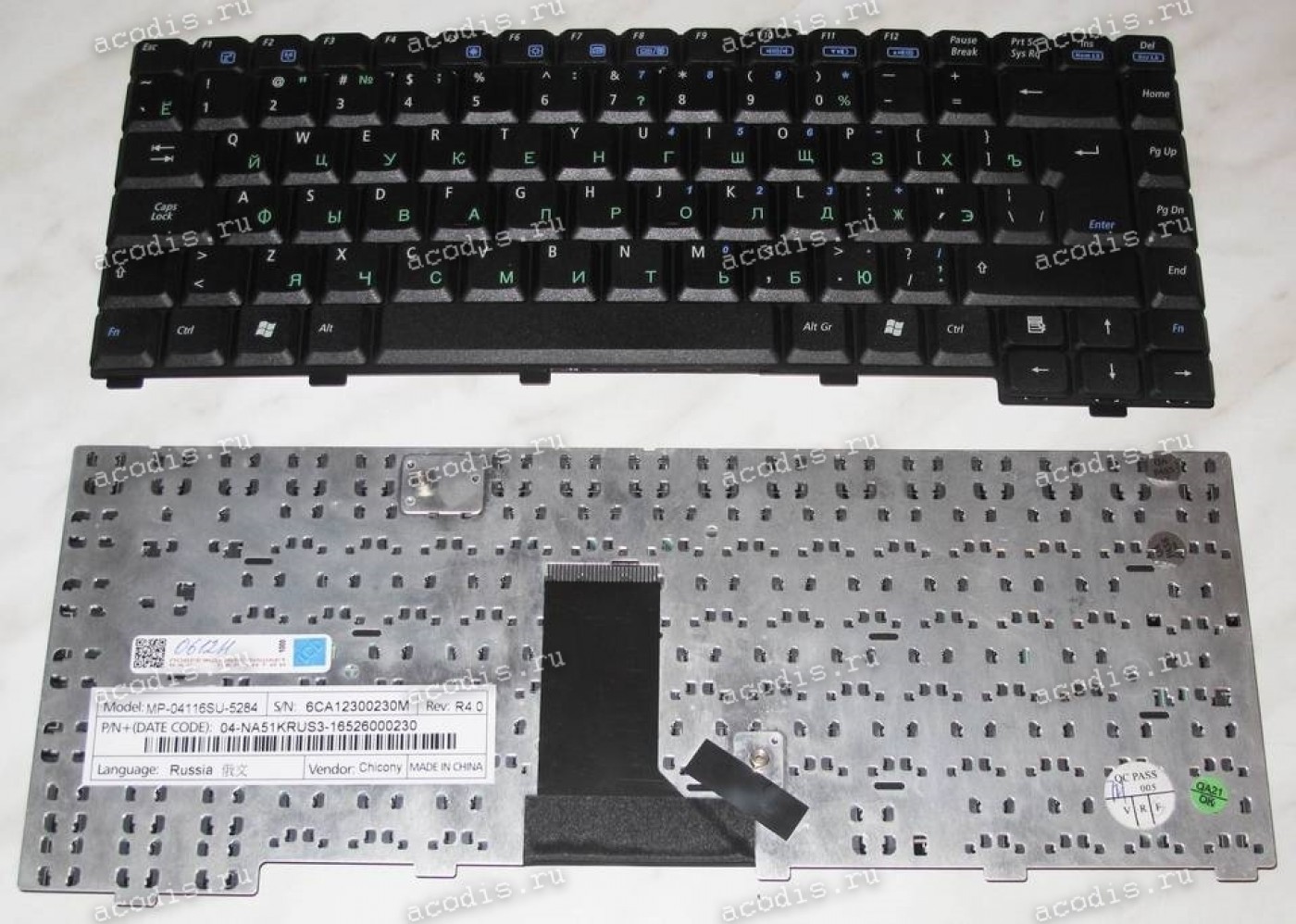 KBD Asus A3, A3G/H/L/N, A3000, A6000*,A6*, Z9, Z9100 (Black/Matte/RUO ...
